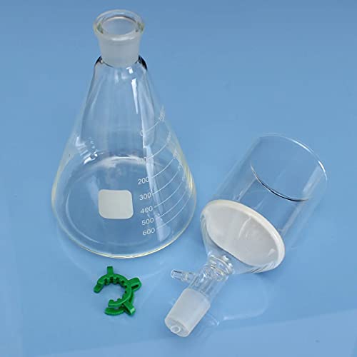 Glass Vacuum Suction Filter Filtration Kit 1000mL Conical Flask 250ml ...