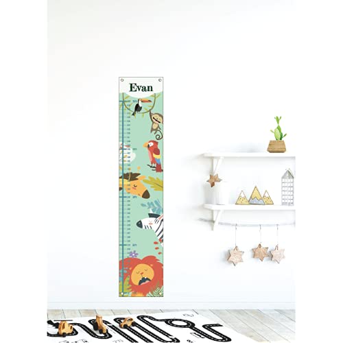 Personalized Canvas Growth Chart for Kids, Height Chart for Kids ...