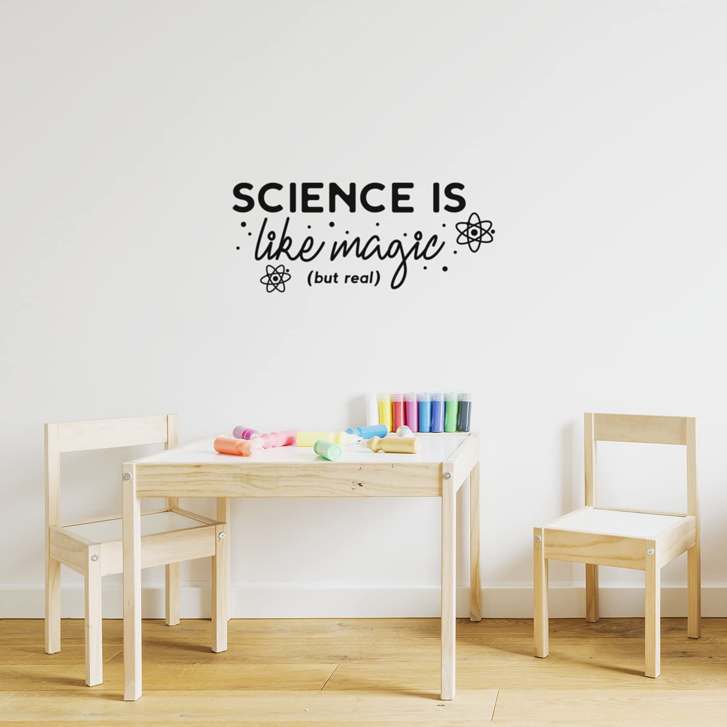 Vinyl Wall Art Decal - Science is Like Magic But Real - 13" x 30 ...