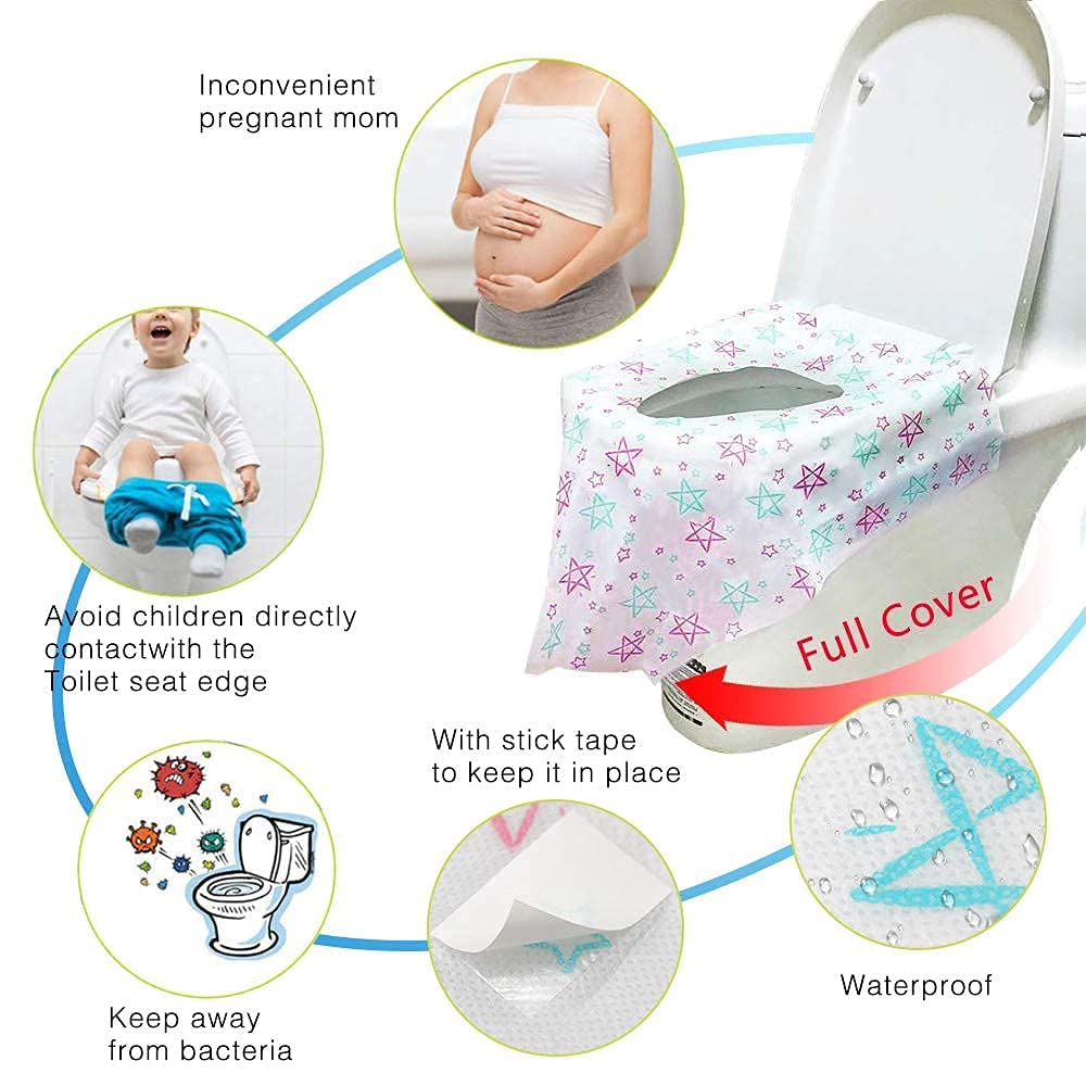 Toilet Seat Covers Disposable -24 Pack XL-Potty Training Toilet ...