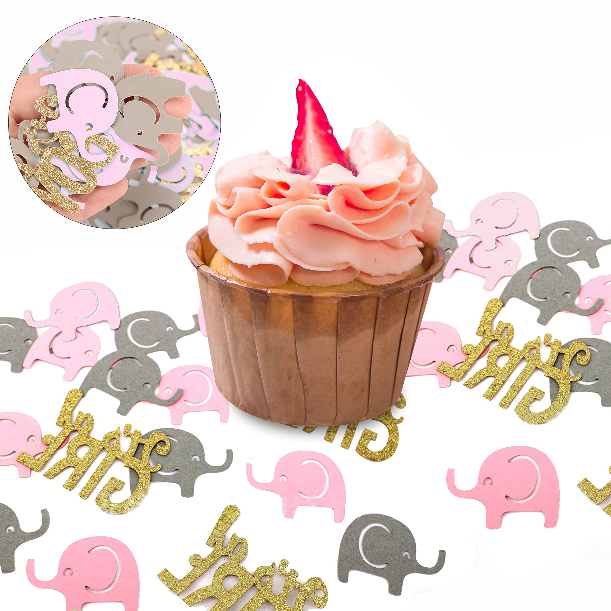 JYNTU Elephant Baby Shower Decorations (Pink)-Elephant Theme, Baby ...