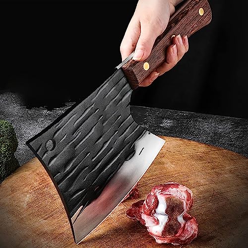 Omesio Meat Cleaver Heavy Duty Bone Chopper Bone Cleaver Meat Bone ...