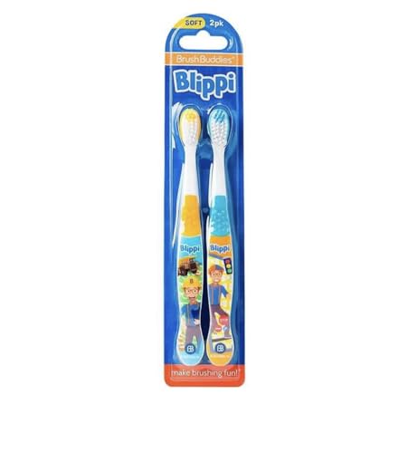 Kali Dreams Blippi Toothbrush Set - 4 Toothbrushes, and Floss. (Blippi ...