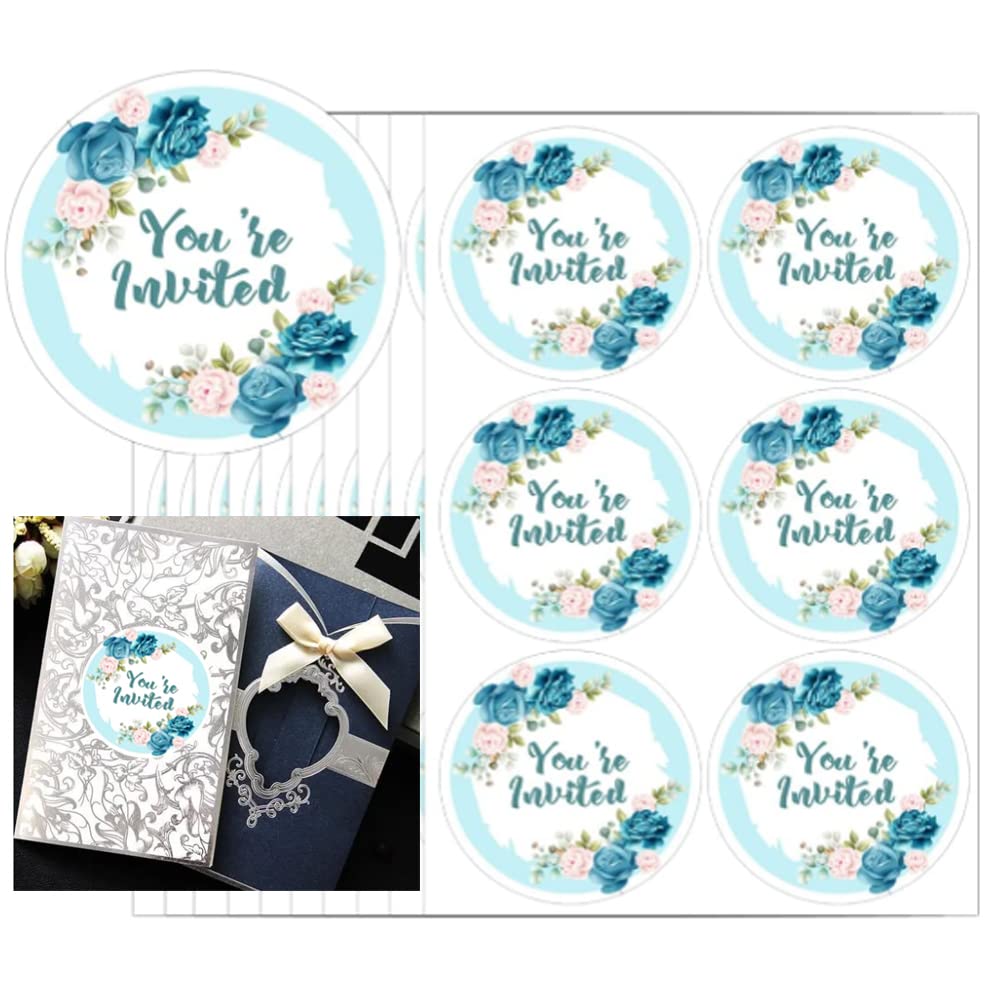 Wedding Invitation Stickers 2 Inch You're Invited Wedding Envelope ...
