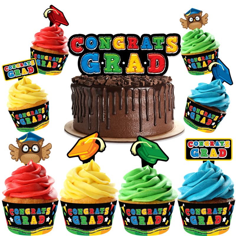 Treasures Gifted Preschool Graduation Cake Topper Set - (1) Grad Cake ...