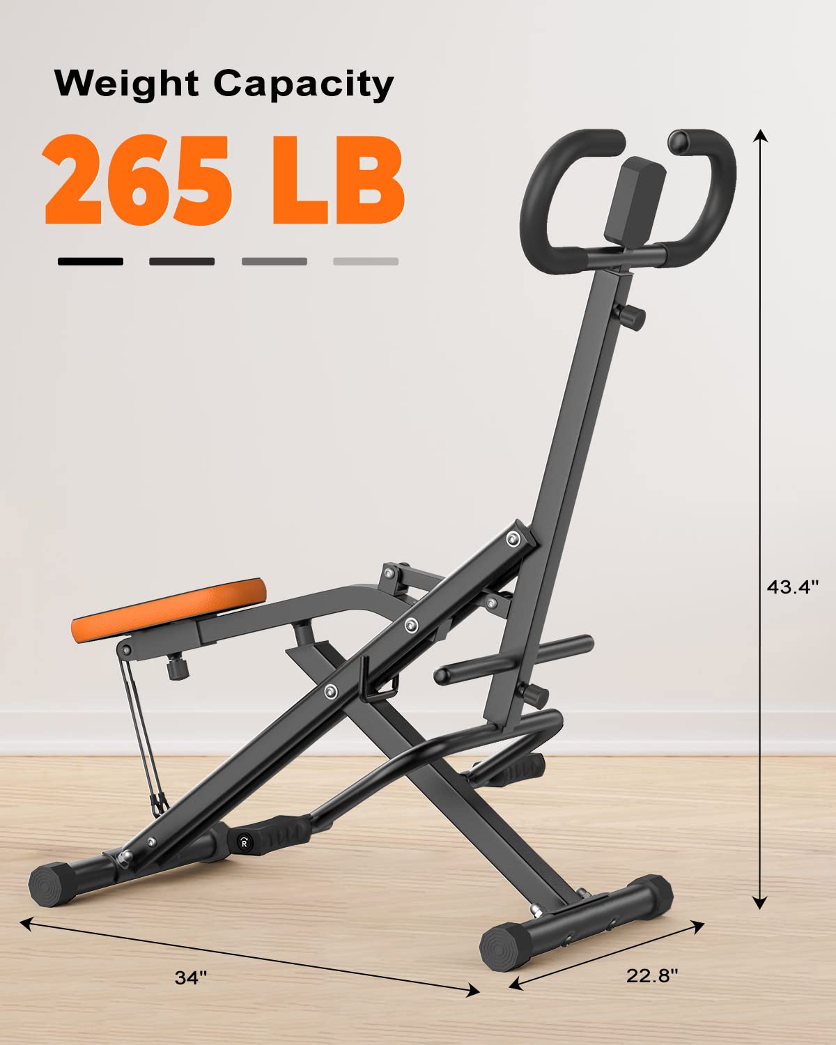 Dskeuzeew Squat Machine for Home with LCD Monitor Squat Exercise ...
