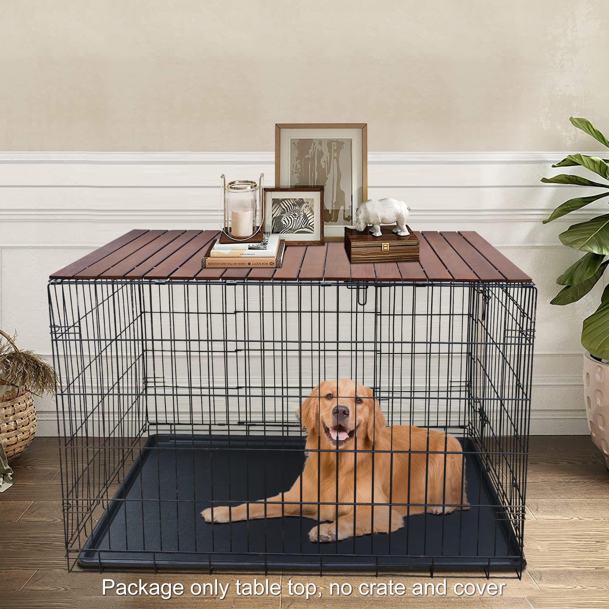 Deblue 42 inch Dog Crate Topper, Crate Topper for Wire Dog Cages ...