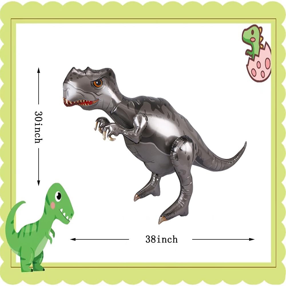 Dinosaur themed birthday party decorations, realistic Tyrannosaurus Rex ...