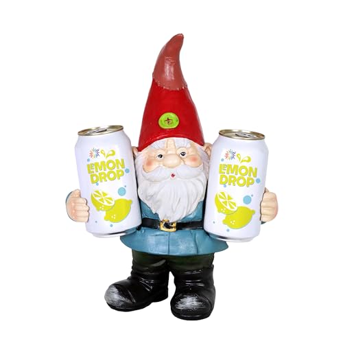 Exhart Garden Gnome, Double Fisting Two Can Timmy Garden Statue, Funny ...