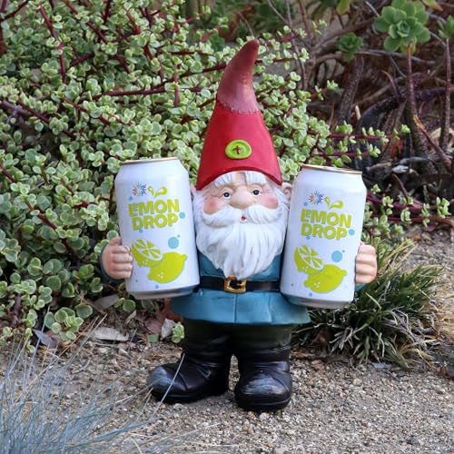 Exhart Garden Gnome, Double Fisting Two Can Timmy Garden Statue, Funny ...