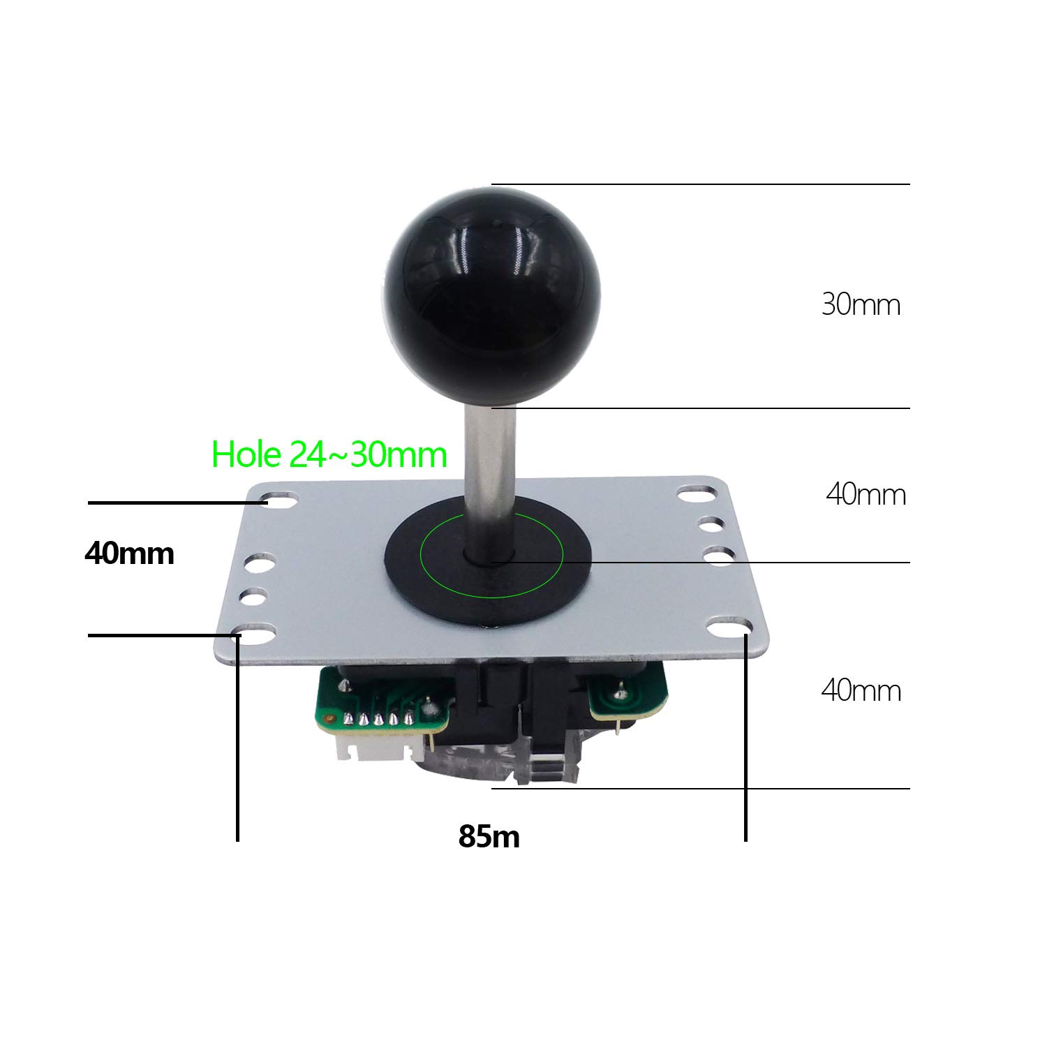 SJ@JX Arcade Game 2 Player Controller DIY Kit Microswitch Recessed Button 4&8 Way Joystick Zero ...