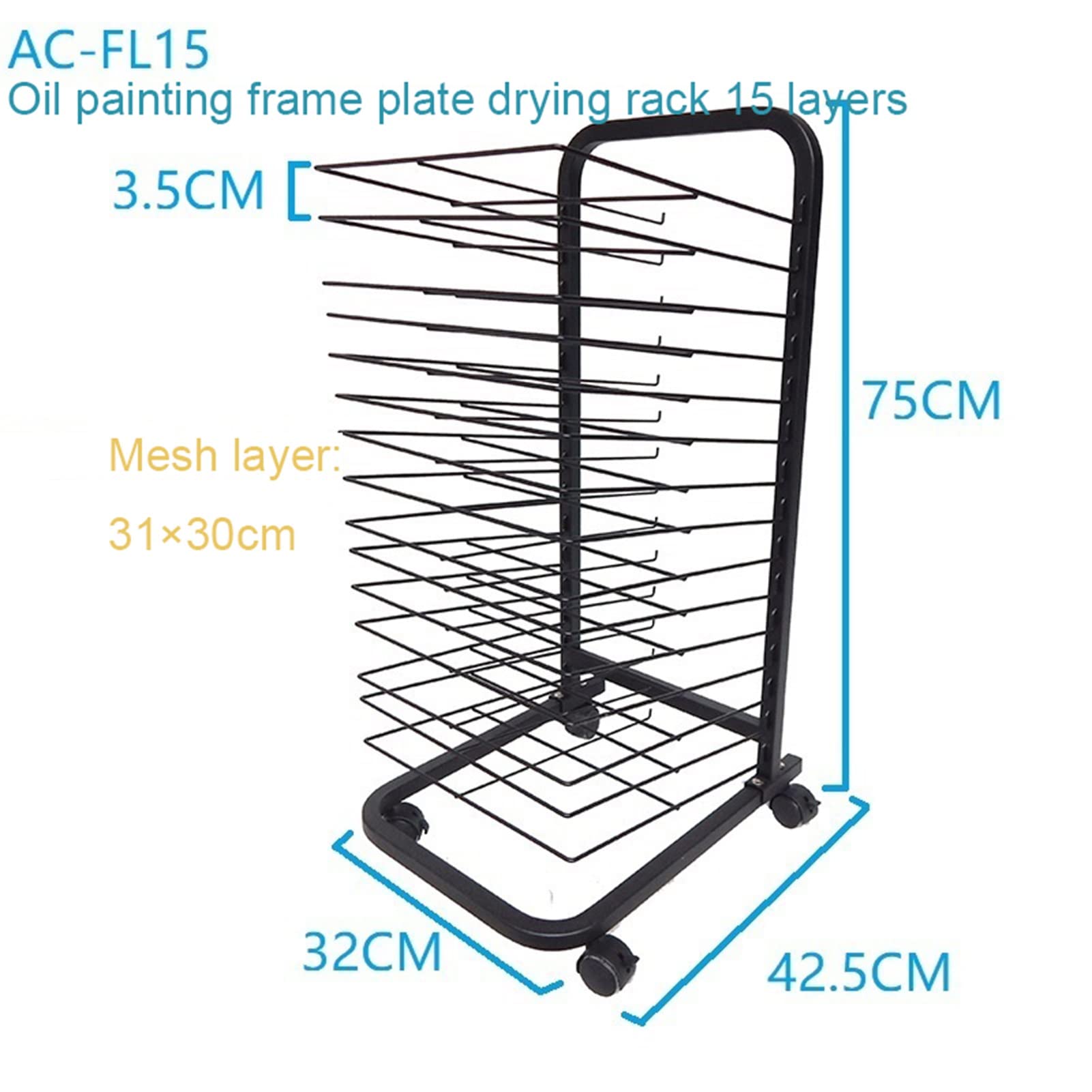 YSCMX Mobile Art Drying Rack for Classroom Drying Rack for Art Drying ...