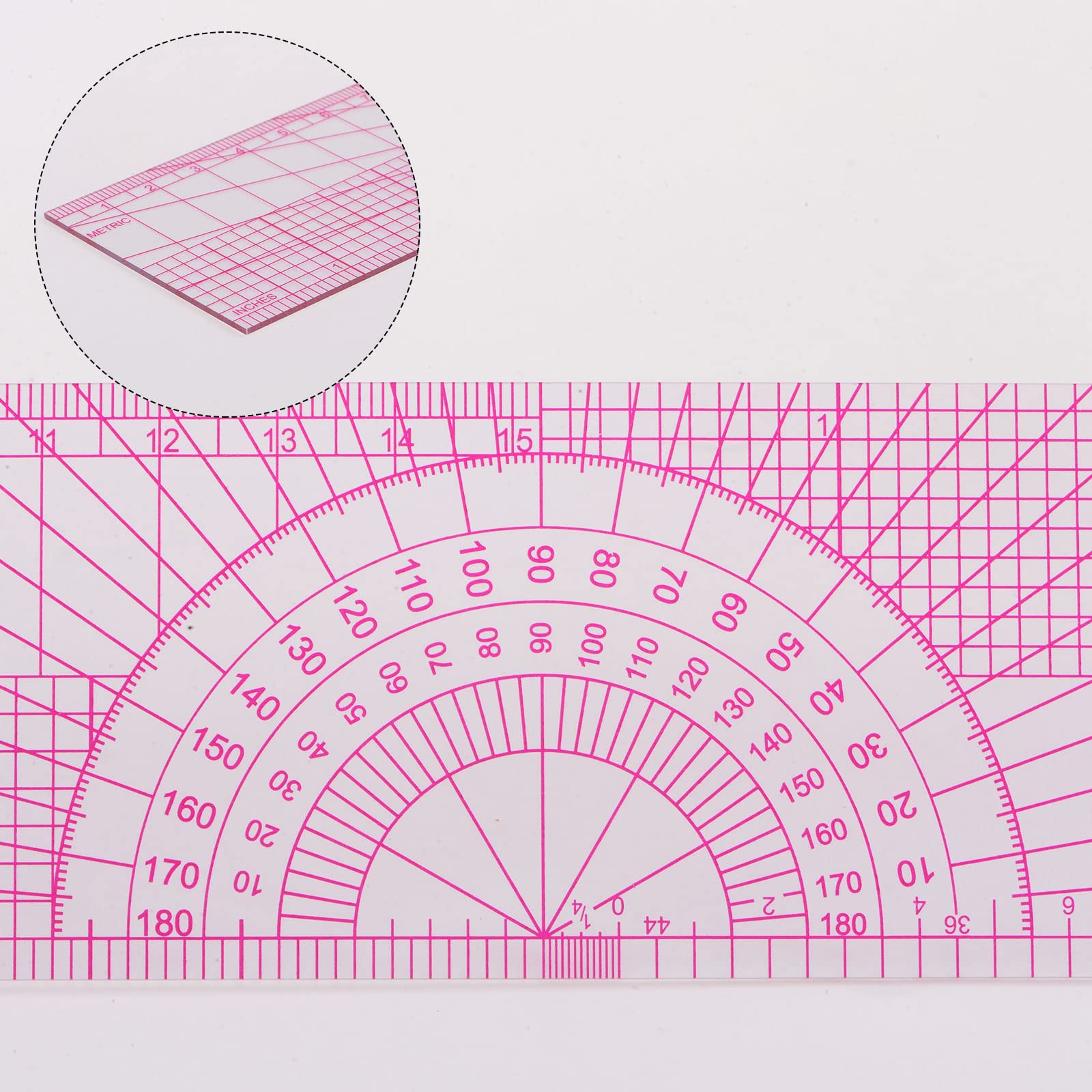 HARFINGTON Styling Sewing French Curve Ruler, 30.5x5cm Dress Makers ...