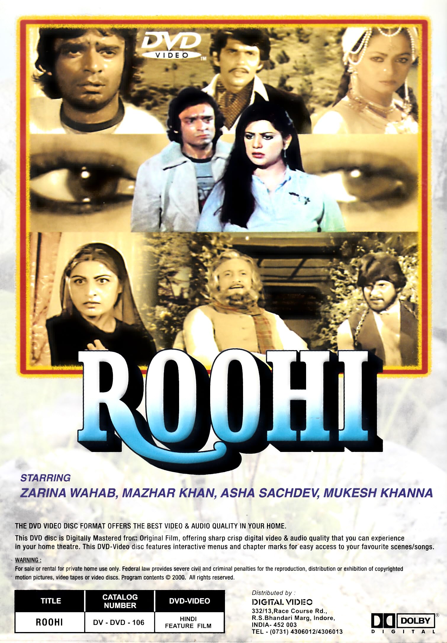 ROOHI * Zarina Wahab, Mazhar Khan, Asha Sachdev, Mukesh Khanna ( HINDI ...