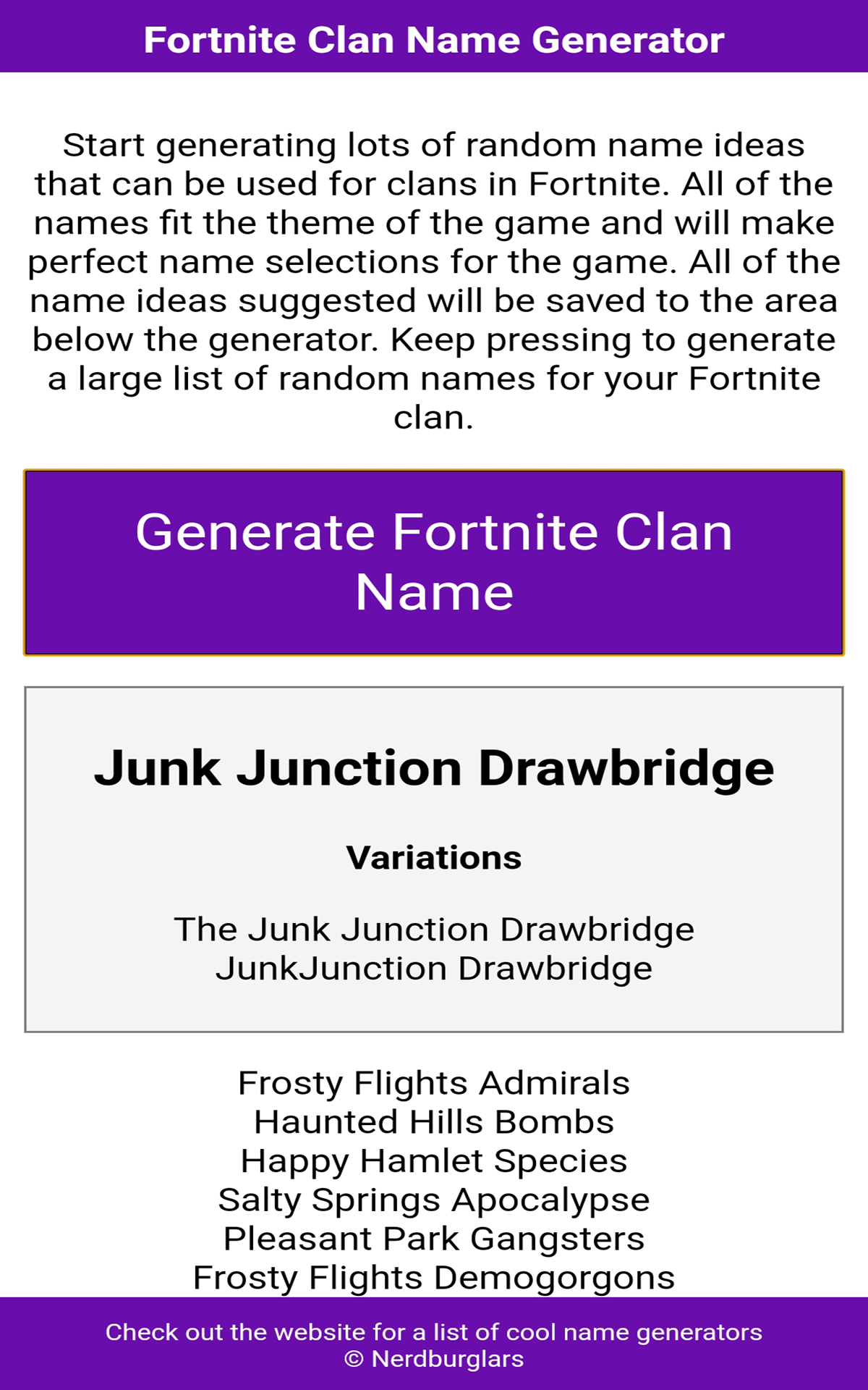 Clan Name Generator For Fortnite — 🛍️ The Retail Market