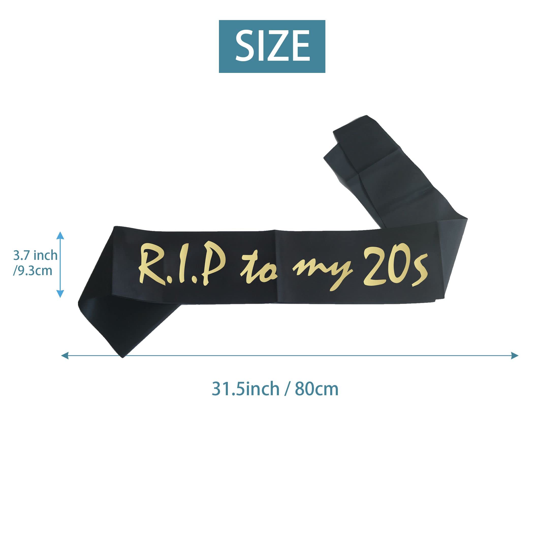 RIP to My 20s Sash, Funny 30th Birthday Sash for Men Women, 30th ...