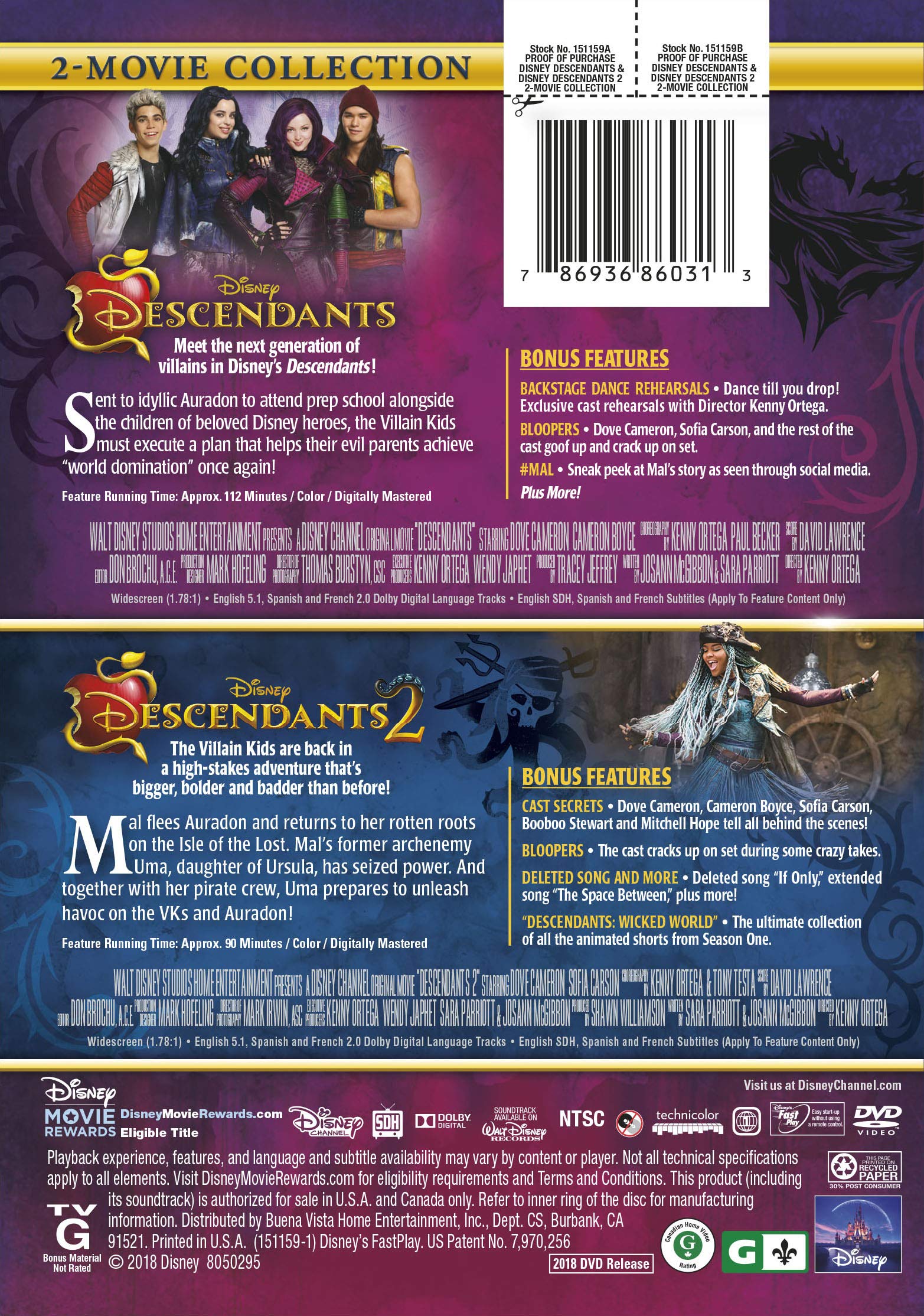 Descendants/Descendants 2 2-Movie Collection — 🛍️ The Retail Market