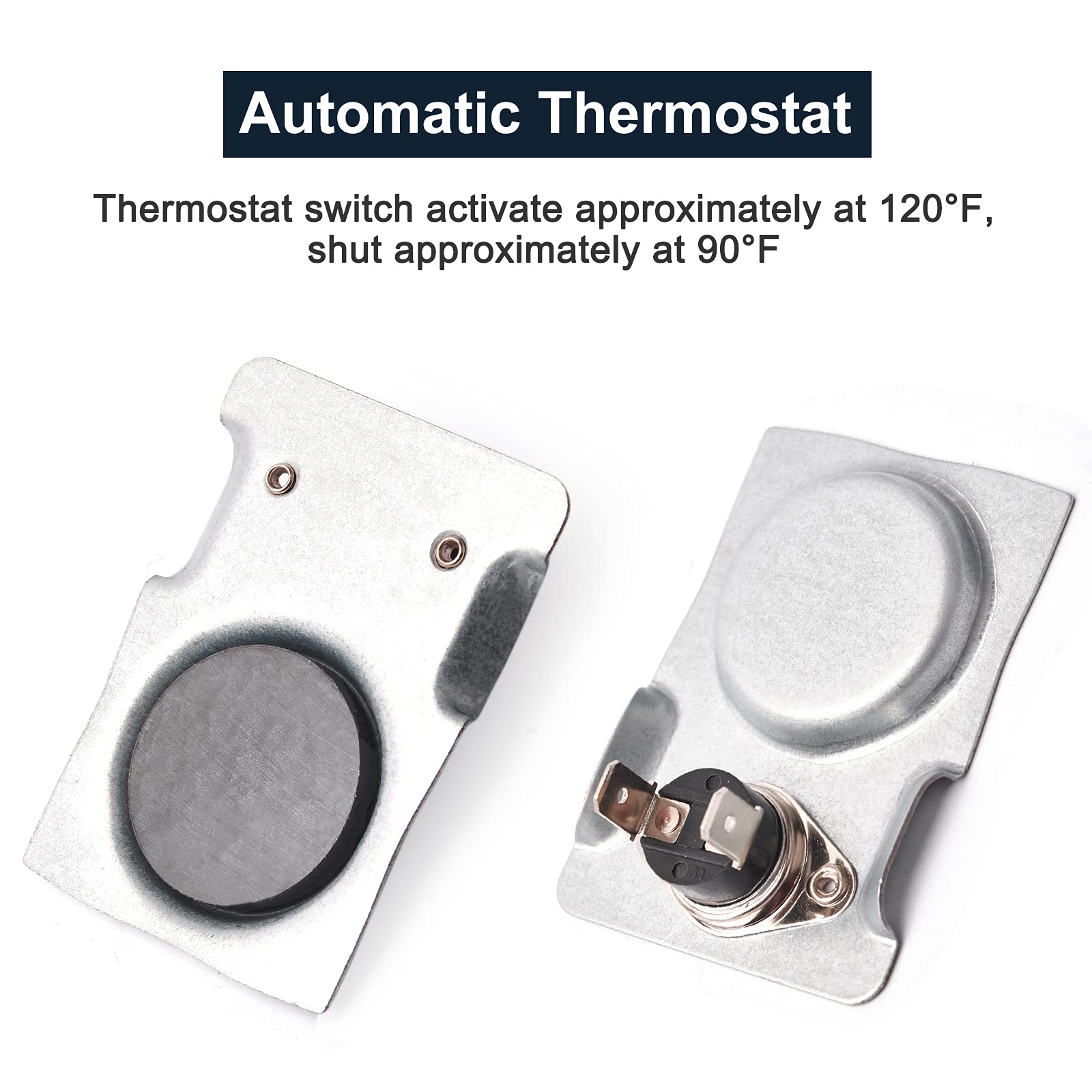 Hiorucet Magnetic Thermostat Switch for Fireplace Blower Fan, Wood ...