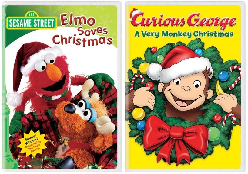 Curious George a Very Monkey Christmas / Sesame Street: Elmo Saves ...