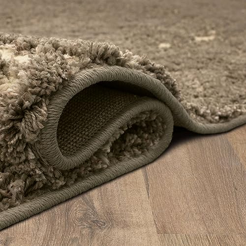 Mohawk Home Francesca Ornamental Medallion Sand 8' x 10' Shag Area Rug ...