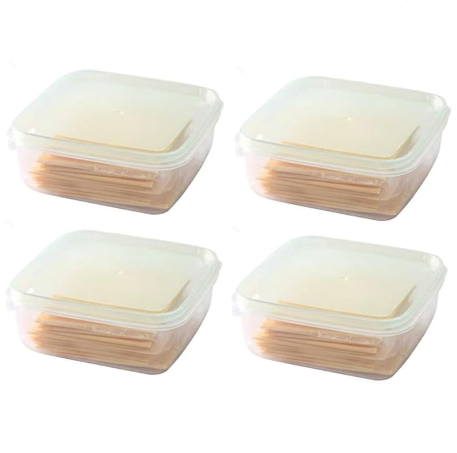 Morixkifu 4Pcs Sliced Cheese Container for Fridge, 650ml Plastic Clear ...