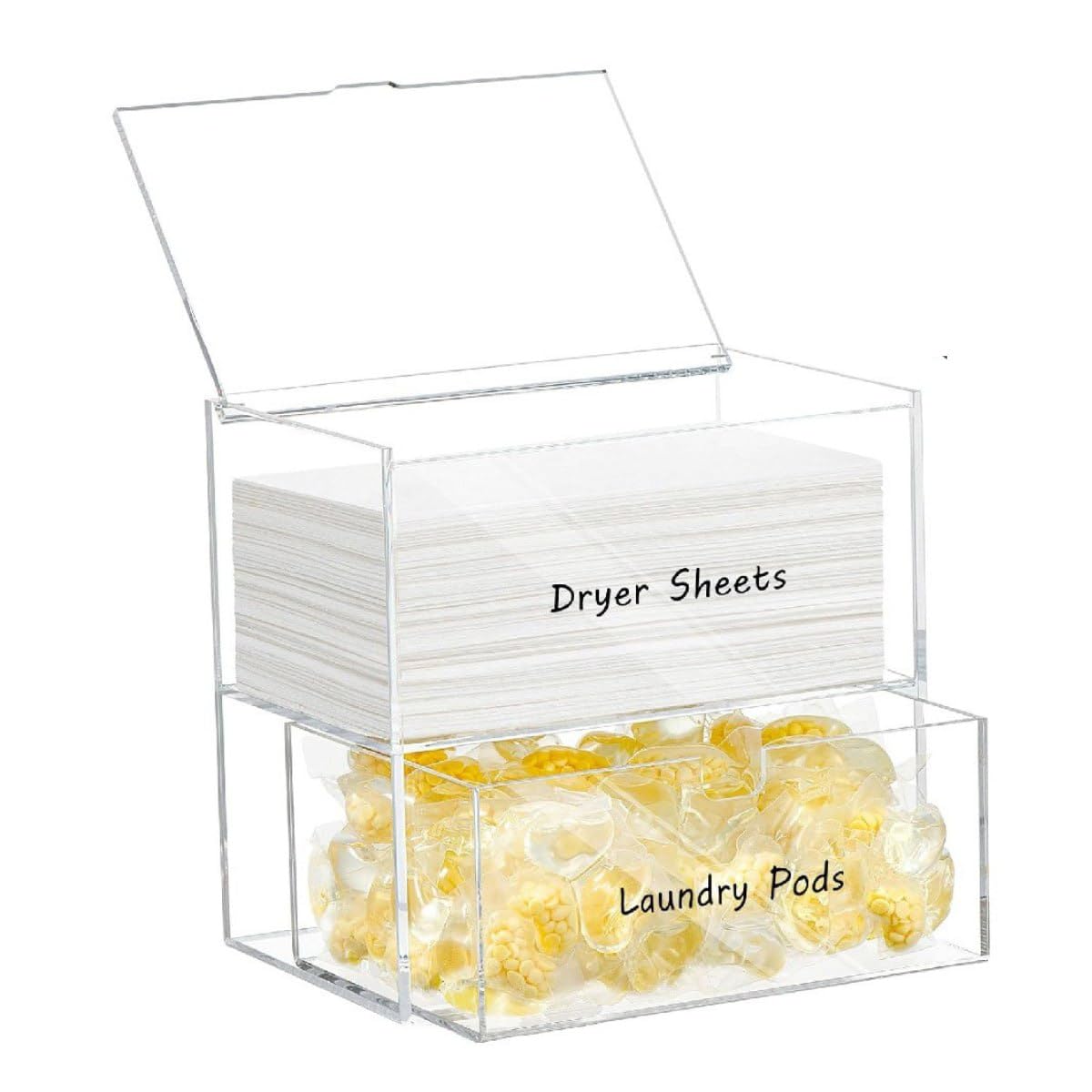 BLiSSNEST - Laundry Pods Container - Laundry Organizer - Laundry Room Organization - Acrylic ...