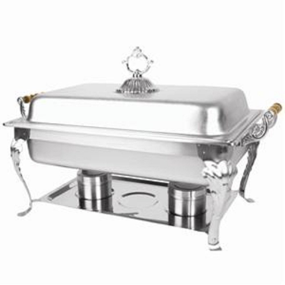 Thunder Group SLRCF8532 Deluxe Chafer, 8 Quart, Full-Size, a Water pan ...
