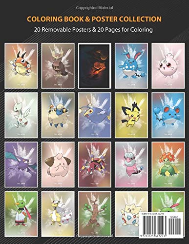 Coloring Book & Poster Collection: Pokemon Ledyba Official Artwork ...
