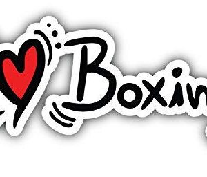 DG Graphics I Love Boxing Slogan Art Decor 6'' x 3'' Magnet Vinyl ...